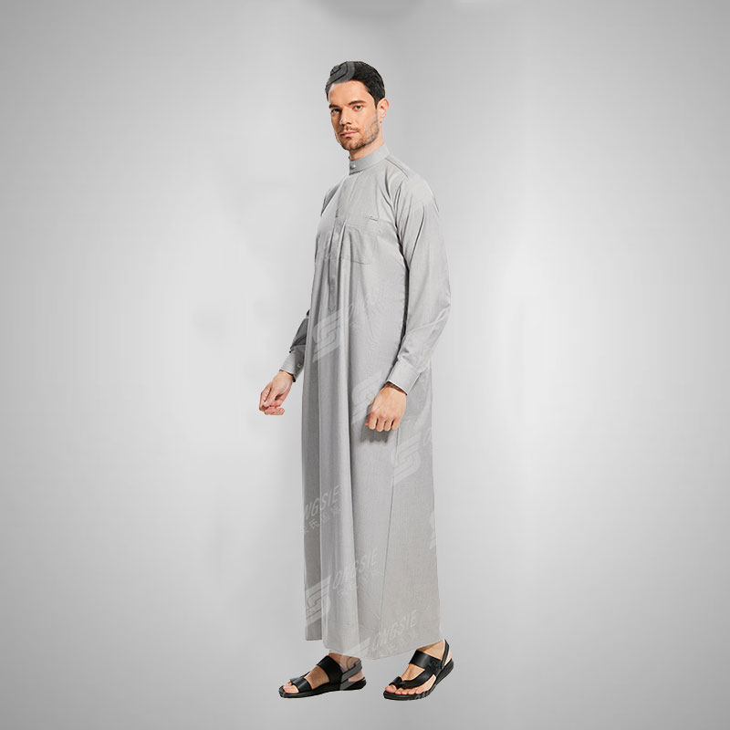 Saudi Thobe Shirt Collar with Cuff Sleeves - Saudi Thobe - Songsie ...
